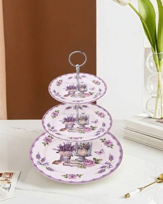 Buy Whispers of Lavender 3-Tier Cake Stand in Kitchen Accessories ...