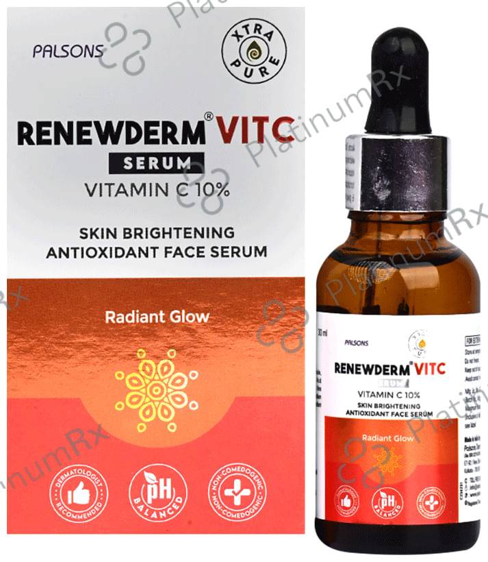 Buy Renewderm Vit C Skin Brightening Antioxidant Face Serum 30ml in ...