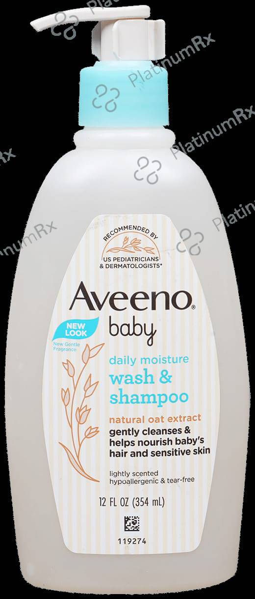 Buy Aveeno Baby Daily Moisture Wash & Shampoo 354ml in Medicines | Best ...