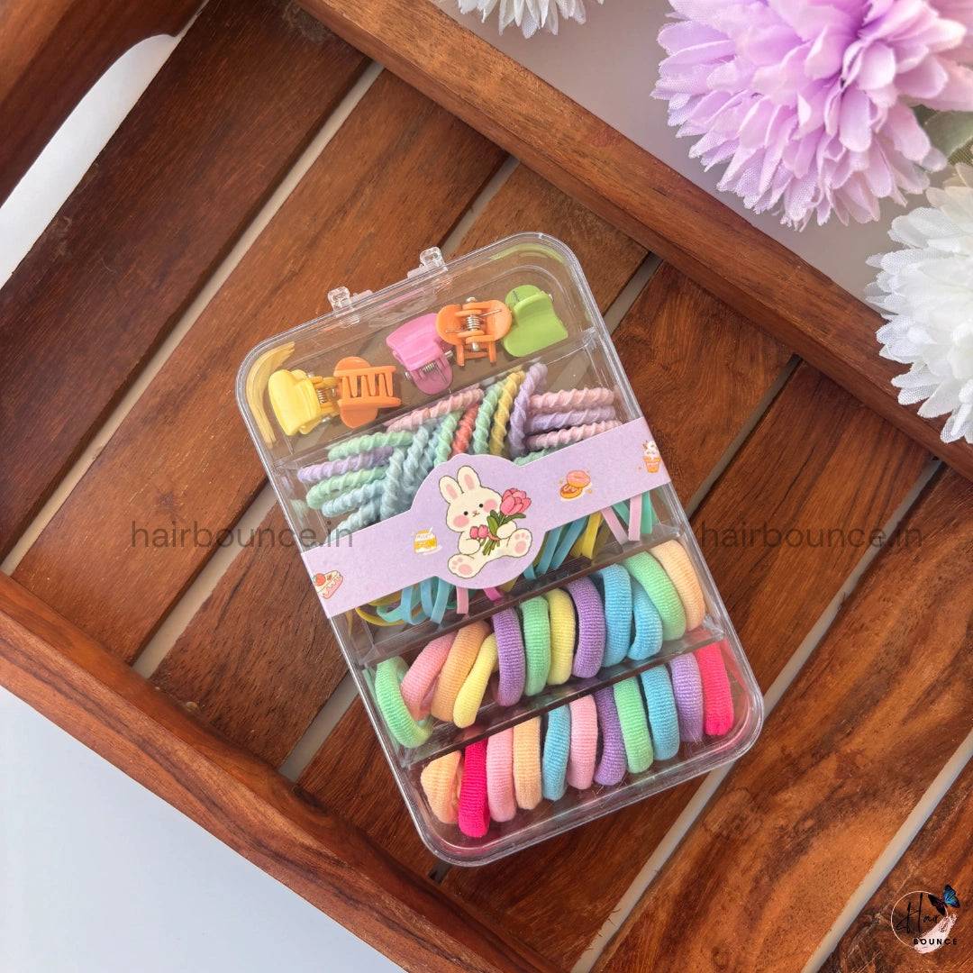 Buy Pastel Shades Box of Bands and Mini Claws in Accessories | Best ...