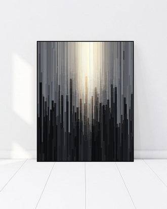 Buy Linear Fade 3D Abstract Oil Painting in Home Accessories | Best ...