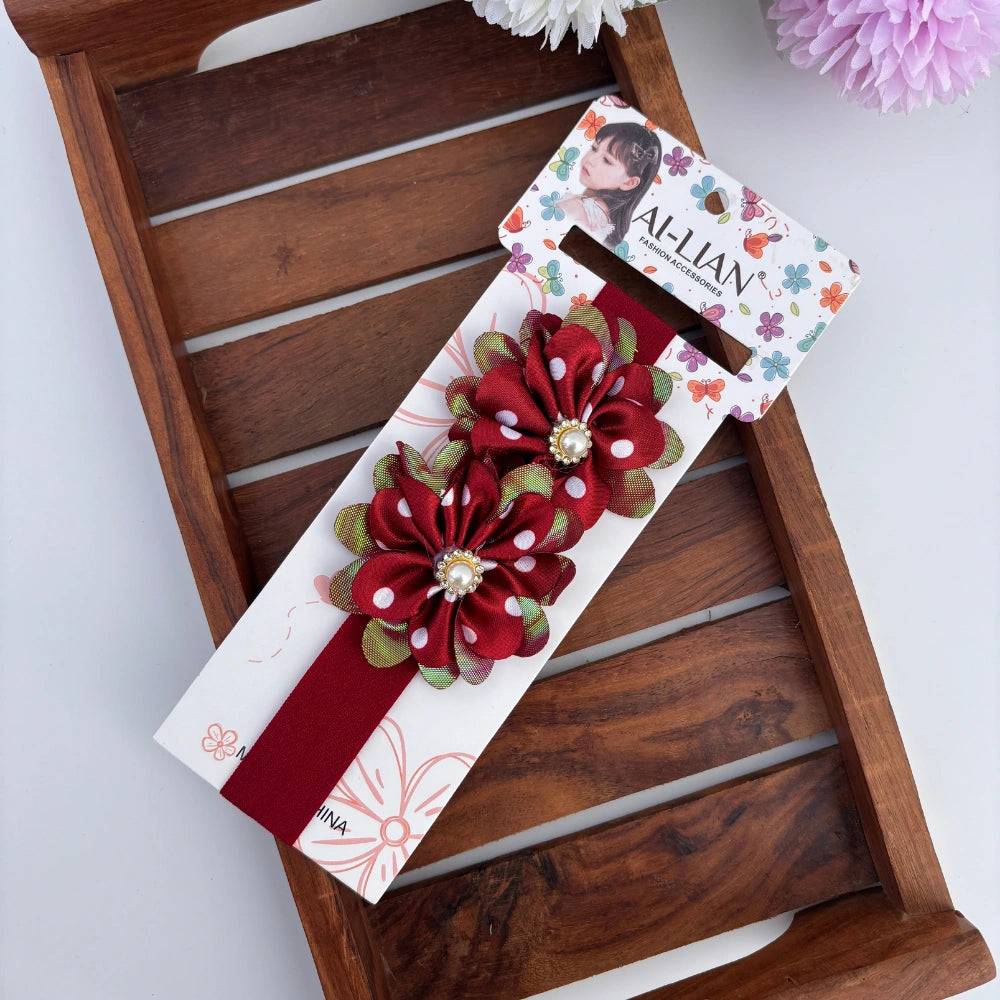 Buy Dotted Double Flower Newborn Headband in Accessories | Best ...