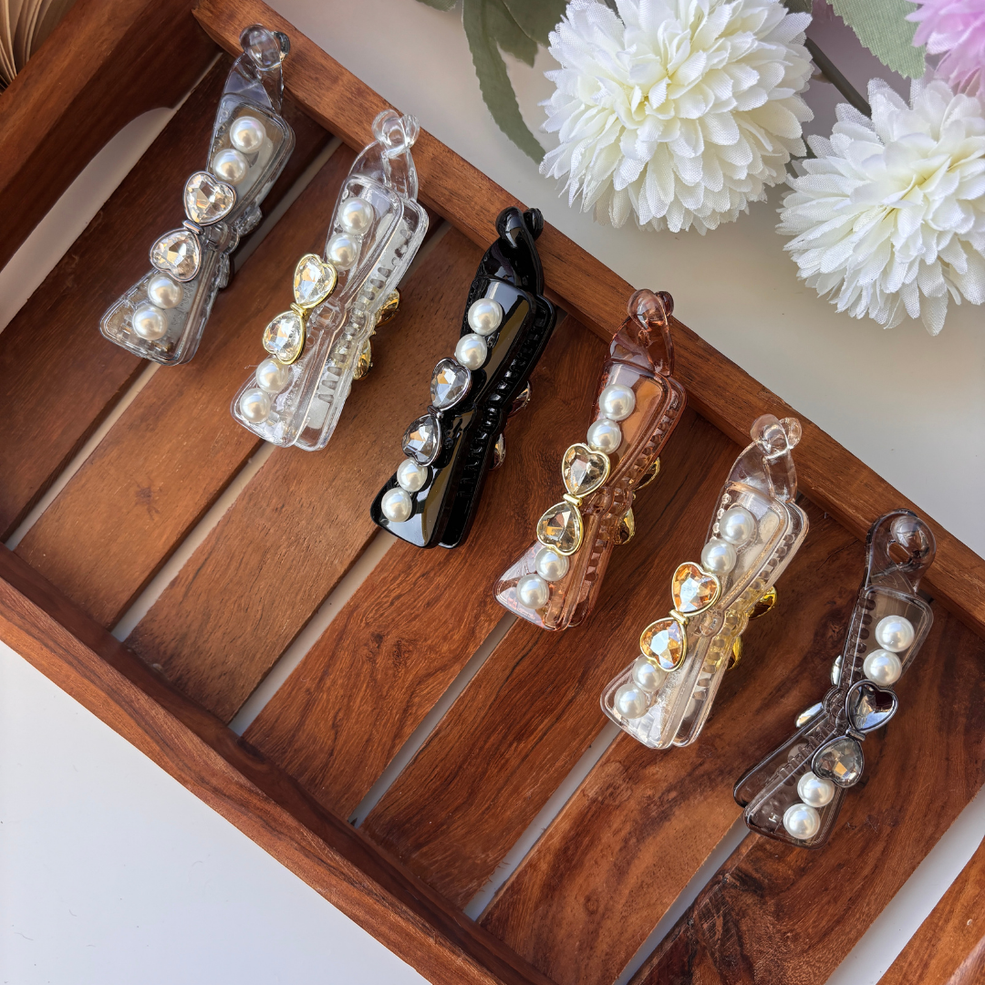 Buy Pearl Heart Luxe Banana Clip – Medium in Accessories | Best ...