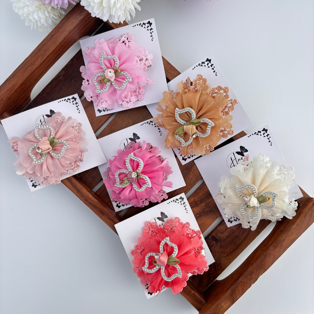 Buy Sparkle Bow Flower Clip in Accessories | Best Jewellery on Plumint