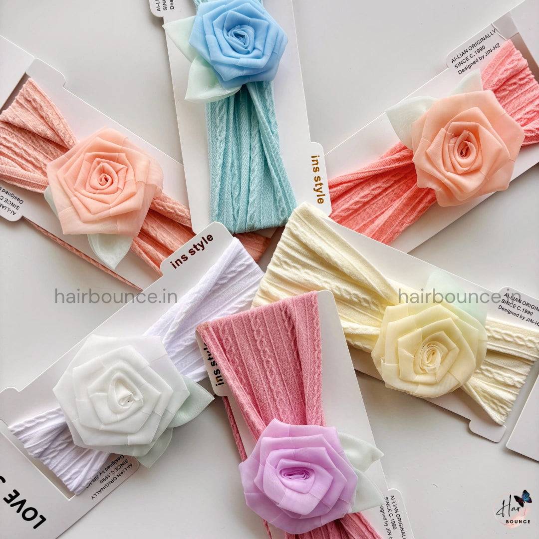 Buy Rose Bloom Newborn Baby Headband in Accessories | Best Jewellery on ...