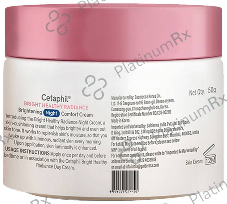 Buy Cetaphil Brightening Night Comfort Cream For Sensitive Skin 50gm in ...
