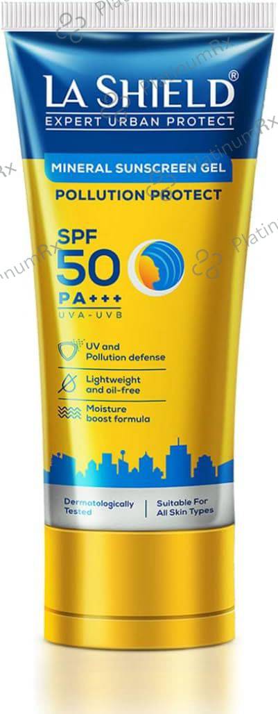 Buy La Shield Expert Urban Protect Mineral SPF 50+ Sunscreen Gel 80gm ...
