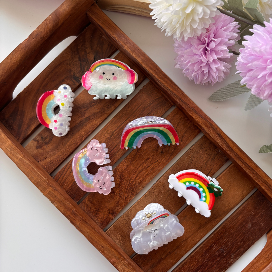 Buy Rainbow & Cloud Hair Claw - Medium in Accessories | Best Jewellery ...