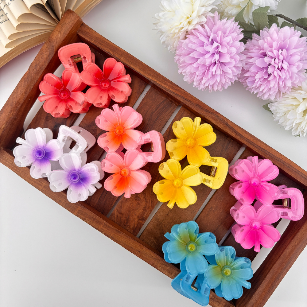 Buy Shinny Double Flower Hair Claw - Large in Accessories | Best ...
