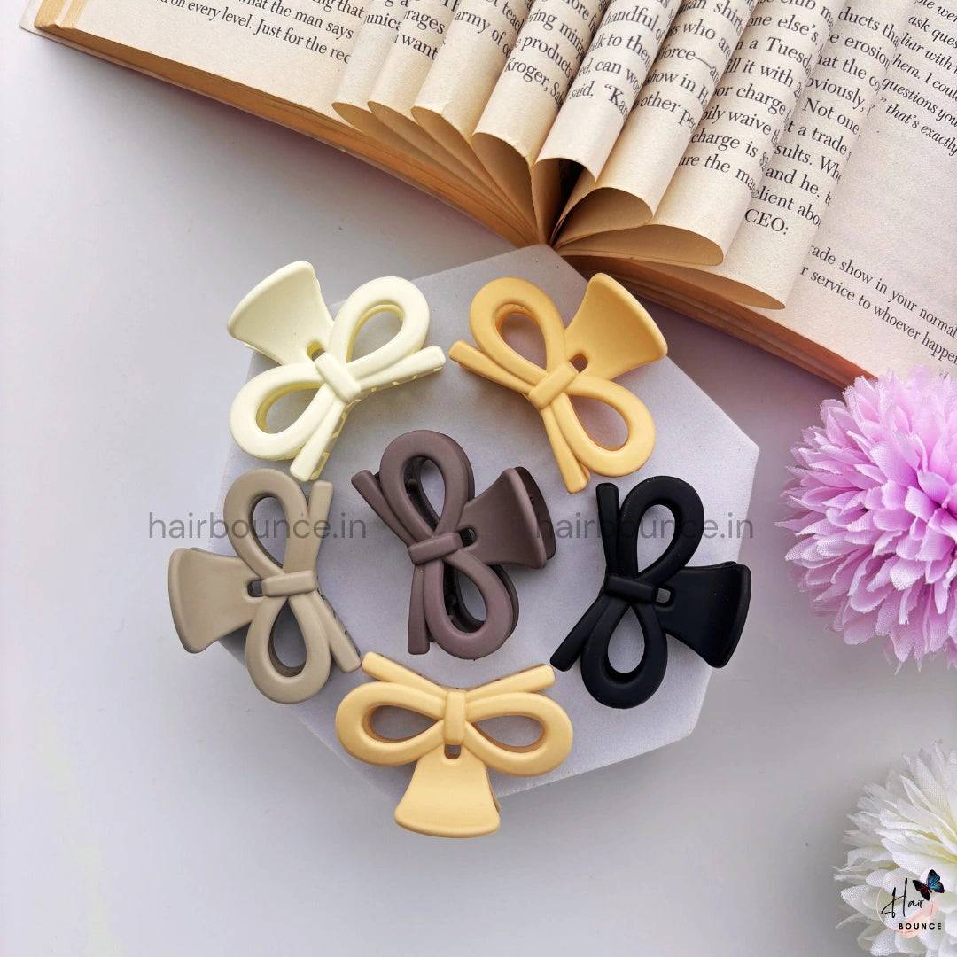 Buy Nude Shade Bow Hair Claw – Small in Accessories | Best Jewellery on ...