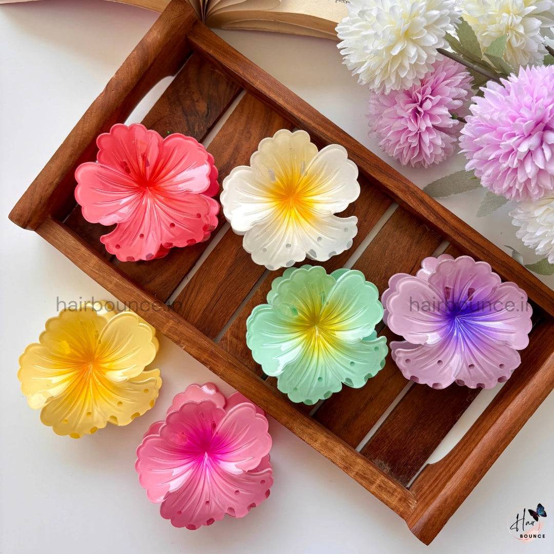 Buy Shinny Hibiscus Hair Claw - Large in Accessories | Best Jewellery ...