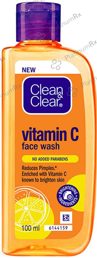 Buy Clean & Clear Vitamin C Face Wash 100ml in Medicines | Best Health ...