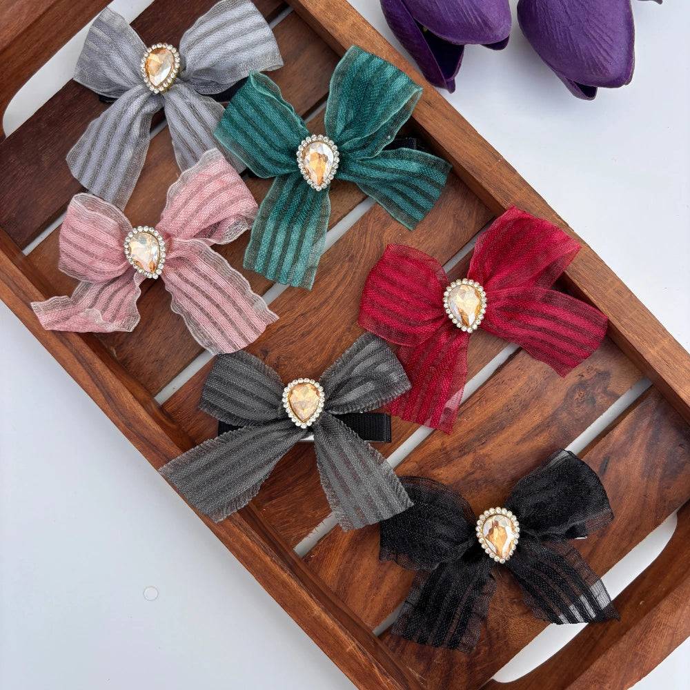 Buy Drop Stone Bow in Accessories | Best Jewellery on Plumint