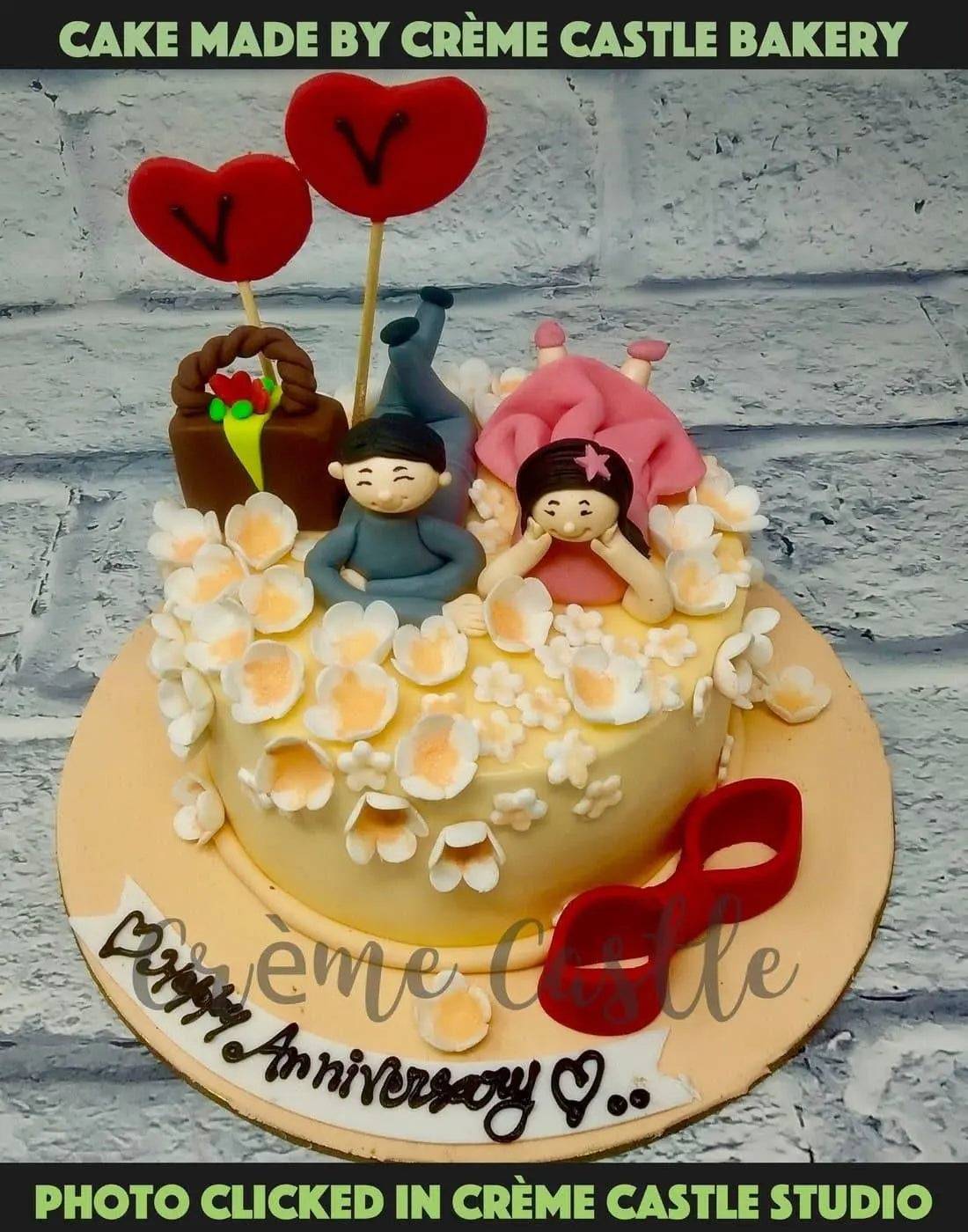 Buy Cute Couple Theme Cake in Cake | Best Food Product on Plumint