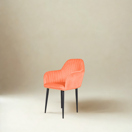 Buy Harley Slipper Chair in Orange Fabric in Chair | Best Furniture on ...
