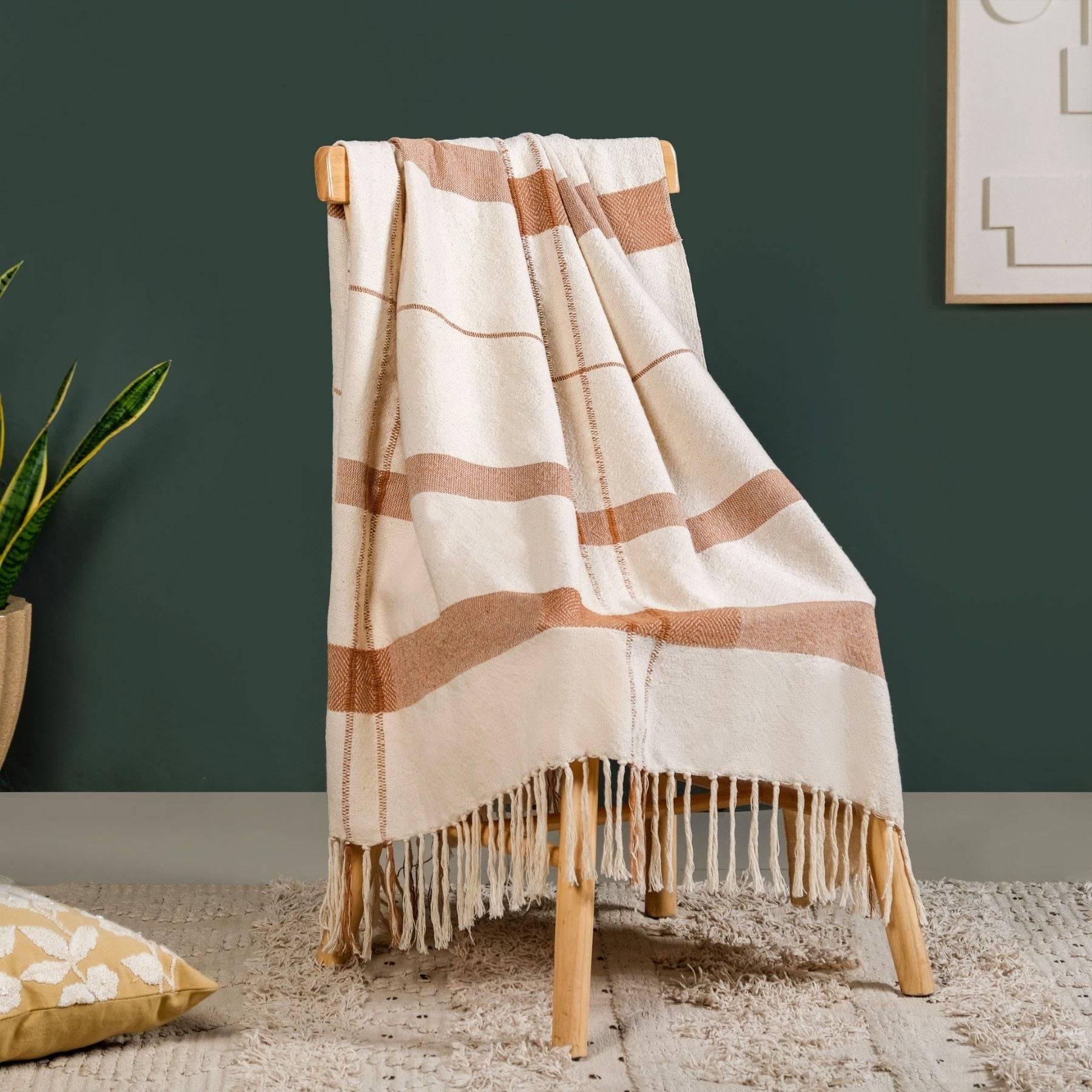 Buy Earthline Cotton Comfort Throw in Home Accessories | Best Home ...