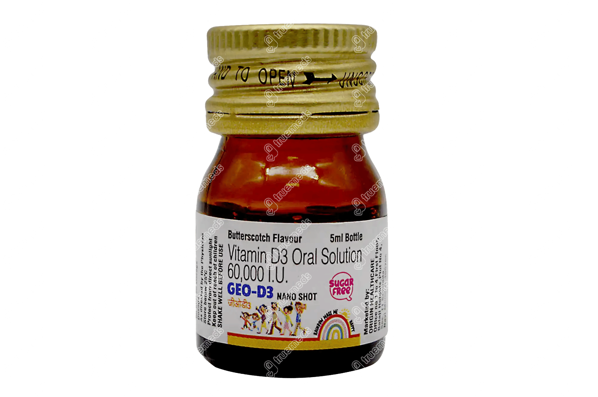 Buy Geo D3 Nano Shot Butterscotch Flavour Sugar Free Solution 5ml in ...