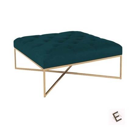 Buy Ema Ottoman in Peacock Green Colour in Chair | Best Furniture on ...