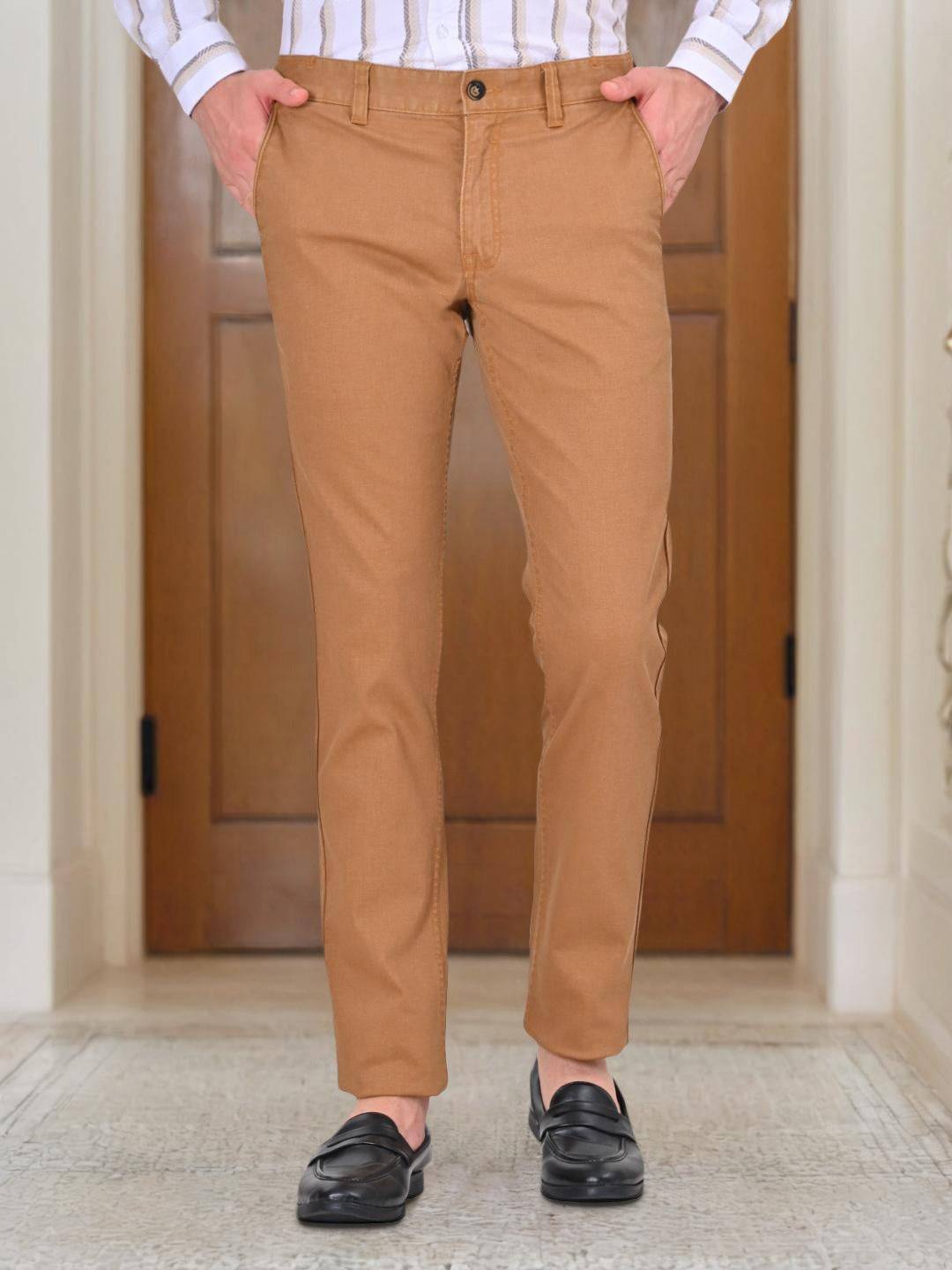 Buy Men Brooklyn Fit Cotton Stretch Trouser in Men's Clothing | Best ...