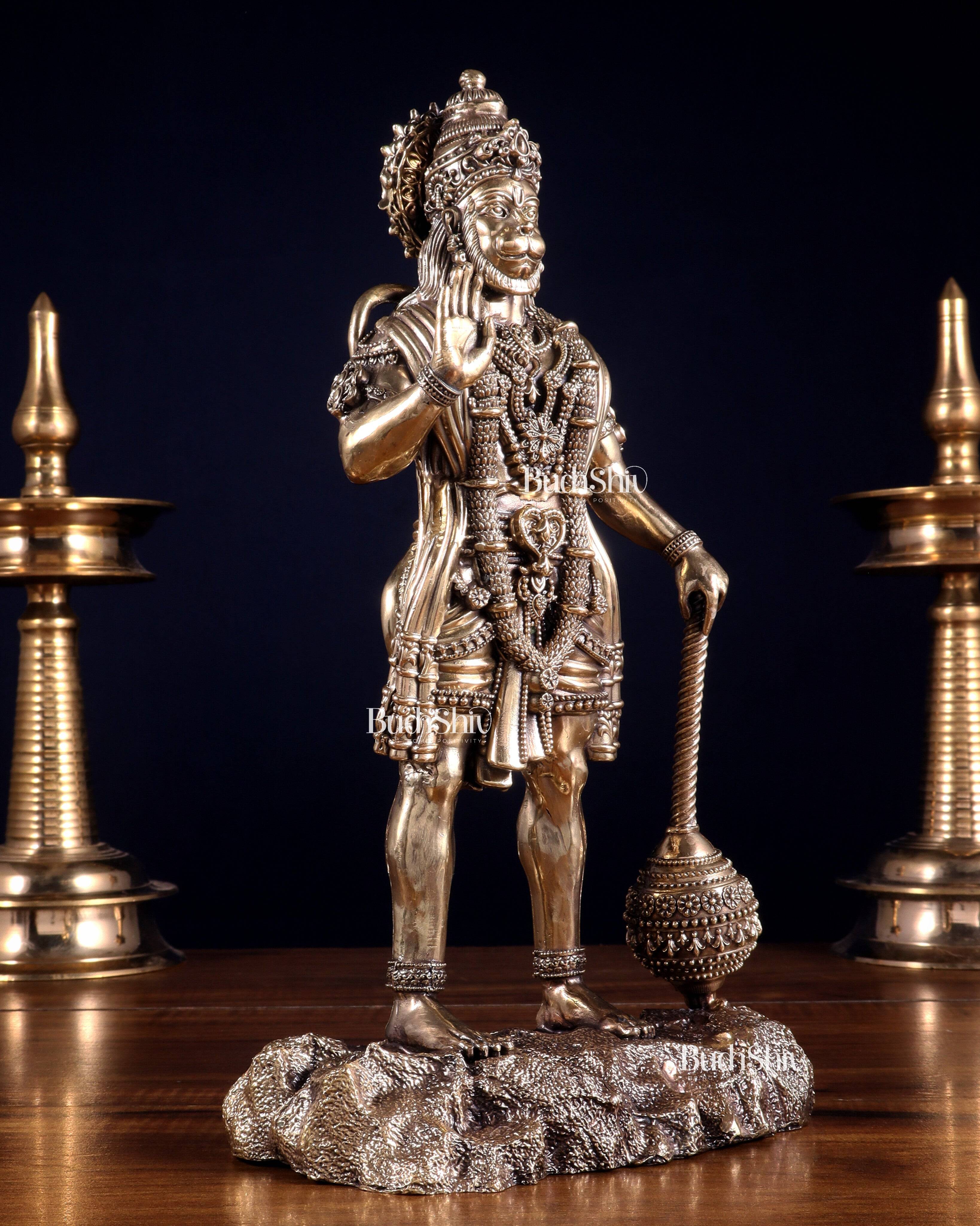 Buy Brass Superfine Standing Bahubali Hanuman Statue 12 inch in ...