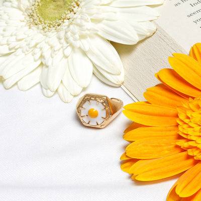 Buy Dainty Daisy Signet Ring in Accessories | Best Jewellery on Plumint