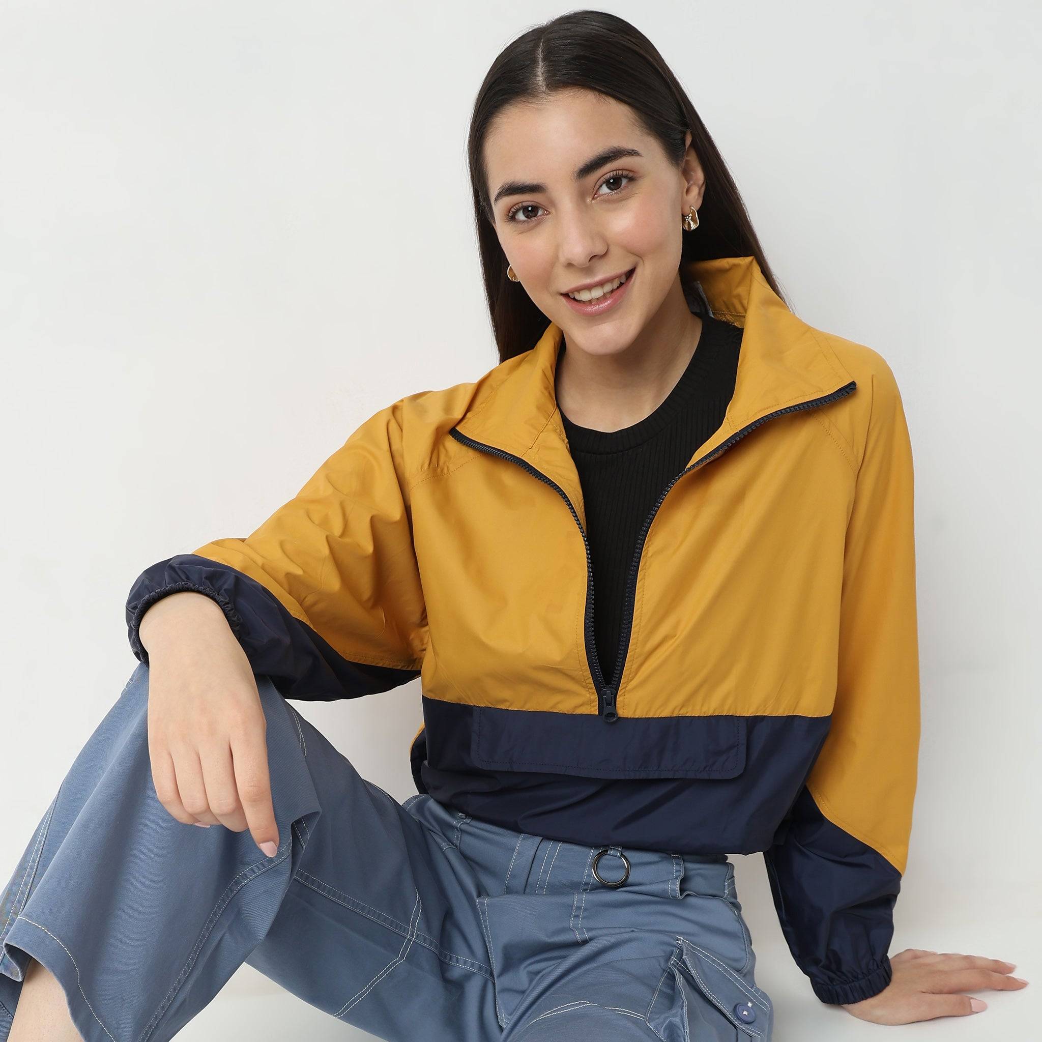 Buy Regular Fit Solid Jacket in Women's Clothing | Best Fashion on Plumint