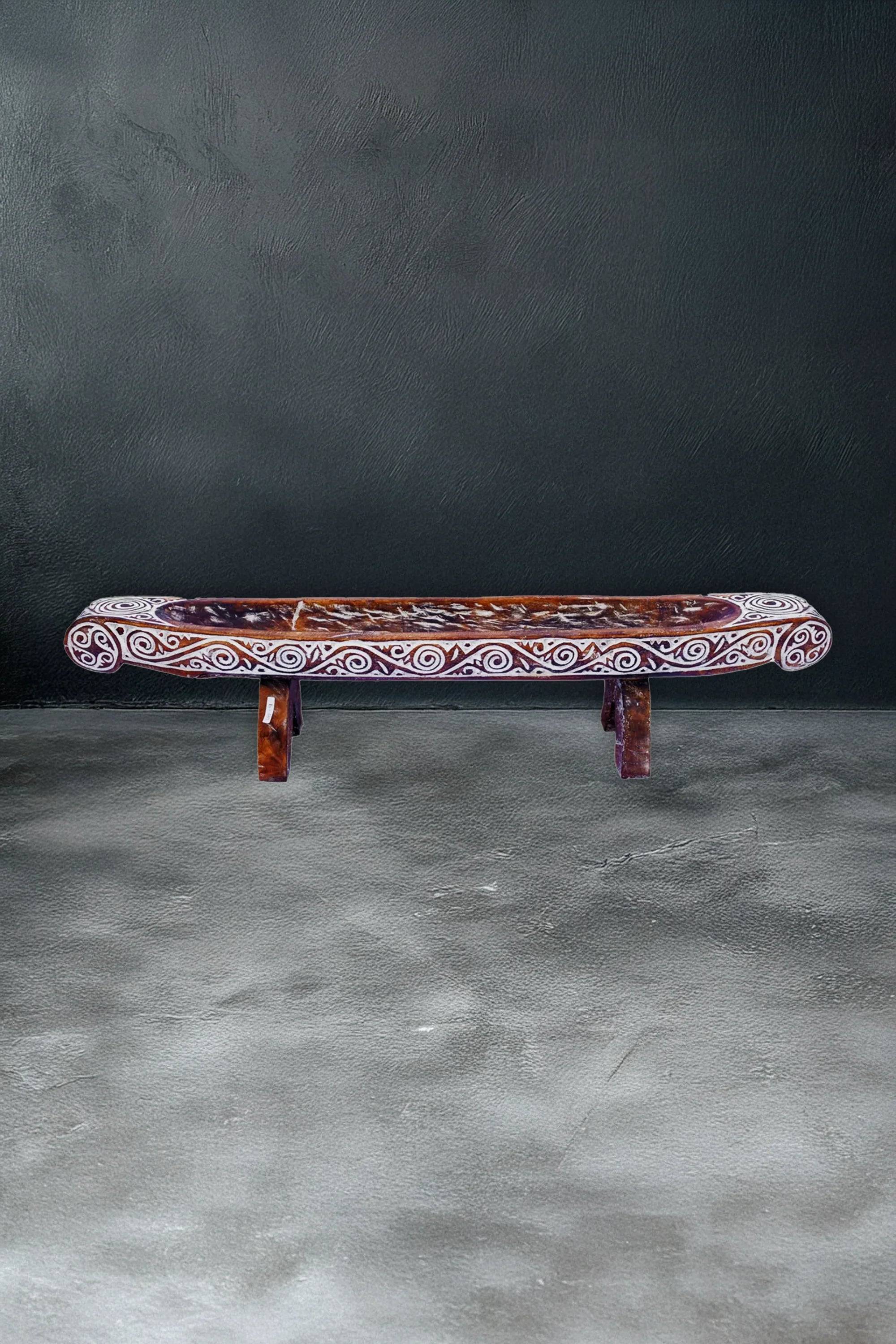 Buy Tribal Hand Carved Wooden Boat - Large - Style 6 in Showcase Piece ...