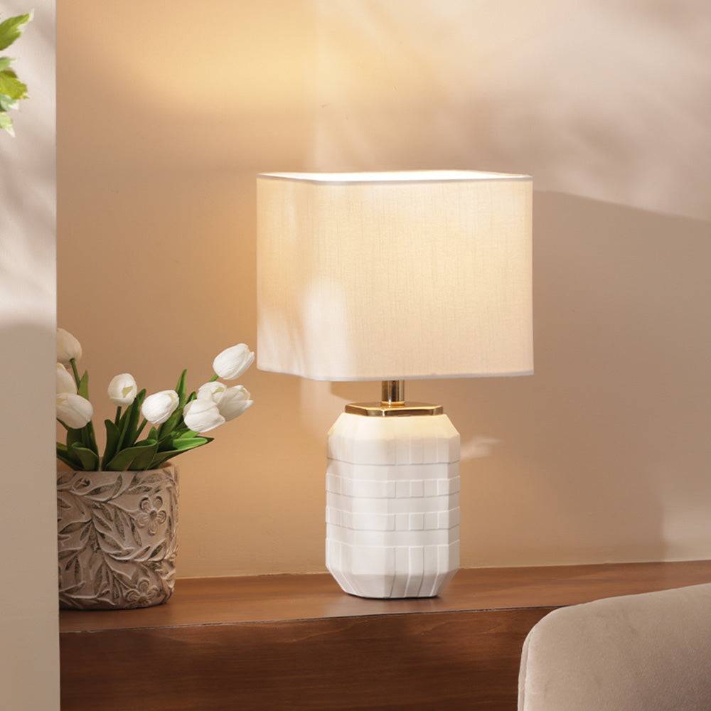 Buy Nomi Glass Table Lamp Large - White in Home Accessories | Best Home ...