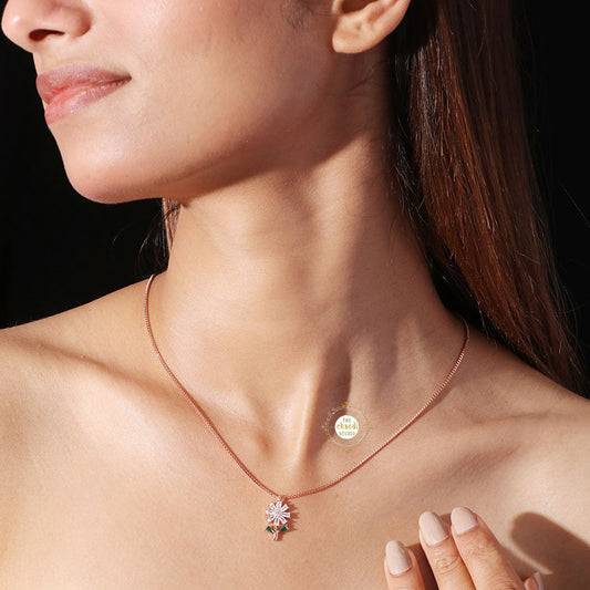 Buy Sparkling Silver Whimsy Bloom Necklace in Accessories | Best Jewellery on Plumint