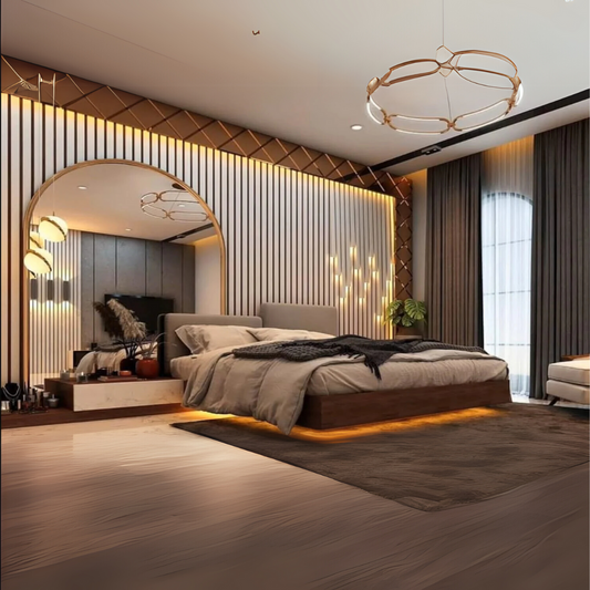 Buy Arlo Upholsterd Bed in Bed | Best Furniture on Plumint