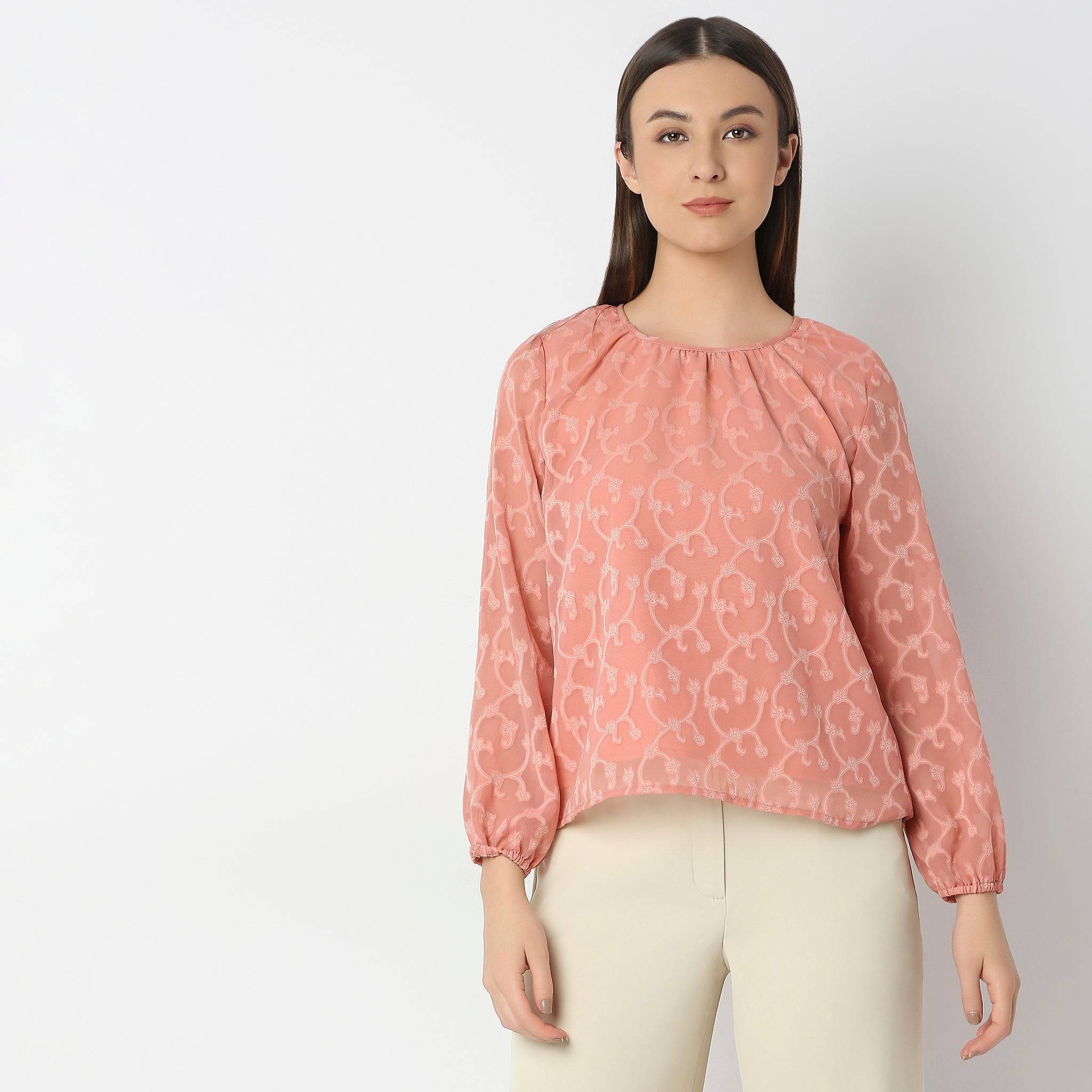 Buy Regular Fit Solid Top in Women's Clothing | Best Fashion on Plumint