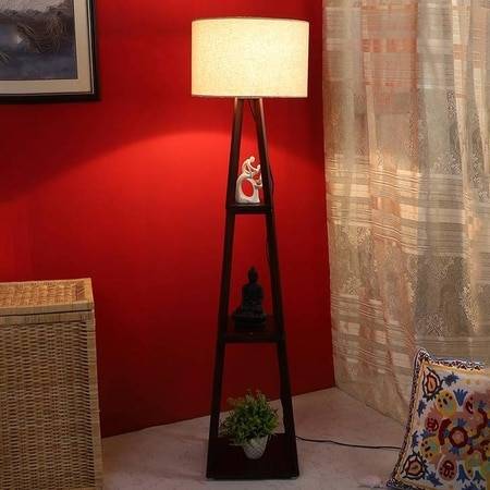 Buy Sarah Beige Jute Shade Floor Lamp in Home Accessories | Best Home ...
