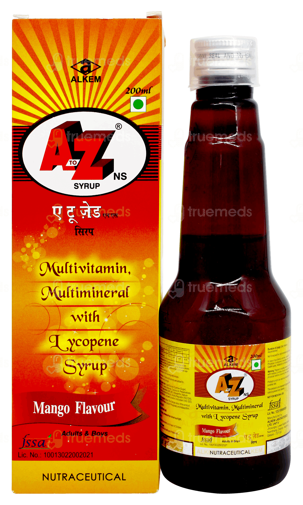 Buy A To Z Ns Mango Flavour Syrup 200ml in Medicines | Best Health ...