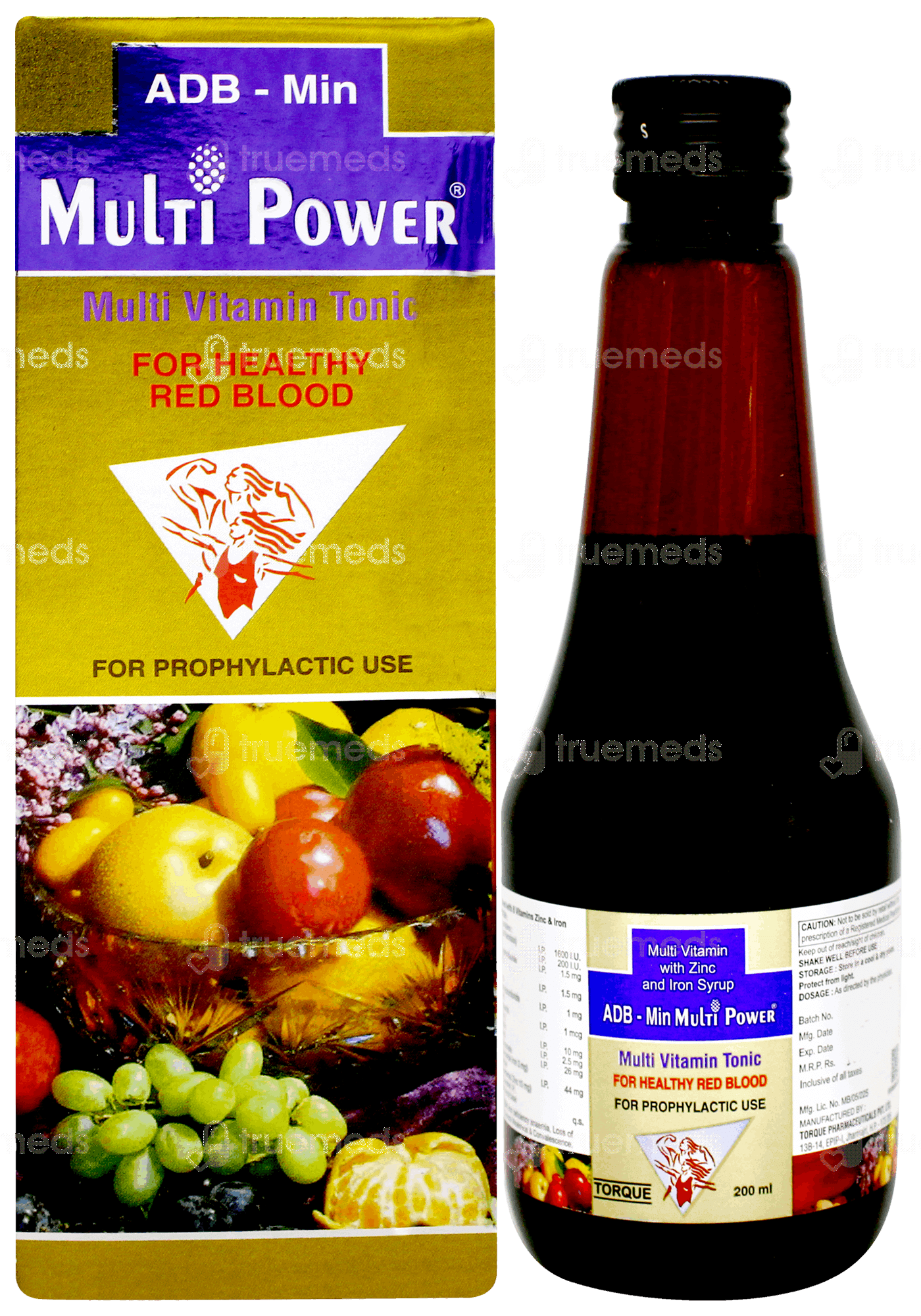 Buy Adb Min Multi Power Multi Vitamin Tonic 200ml in Medicines | Best ...