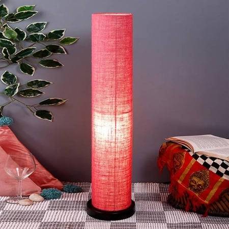 Buy Penelope Pink Cotton Shade Floor Lamp in Home Accessories | Best ...
