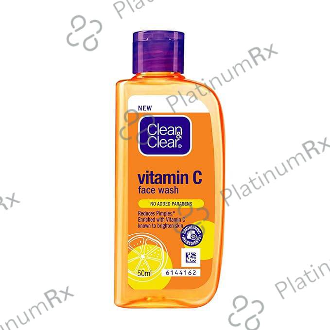 Buy Clean & Clear Vitamin C Face Wash 50ml in Medicines | Best Health ...