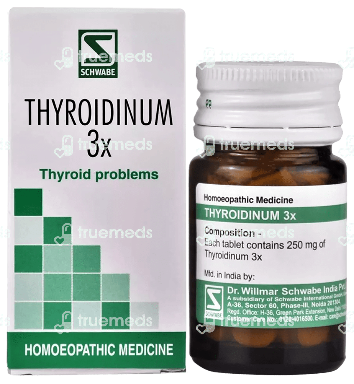 Buy Dr Willmar Schwabe Thyroidinum Trituration 3x Tablet 20gm in ...