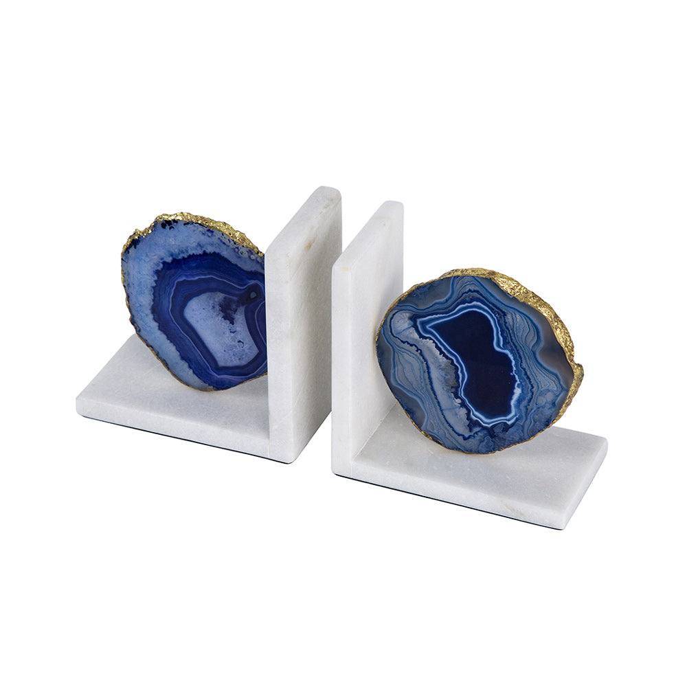 Buy Geode Bookends with Marble Base, Set of 2 in Home Accessories ...