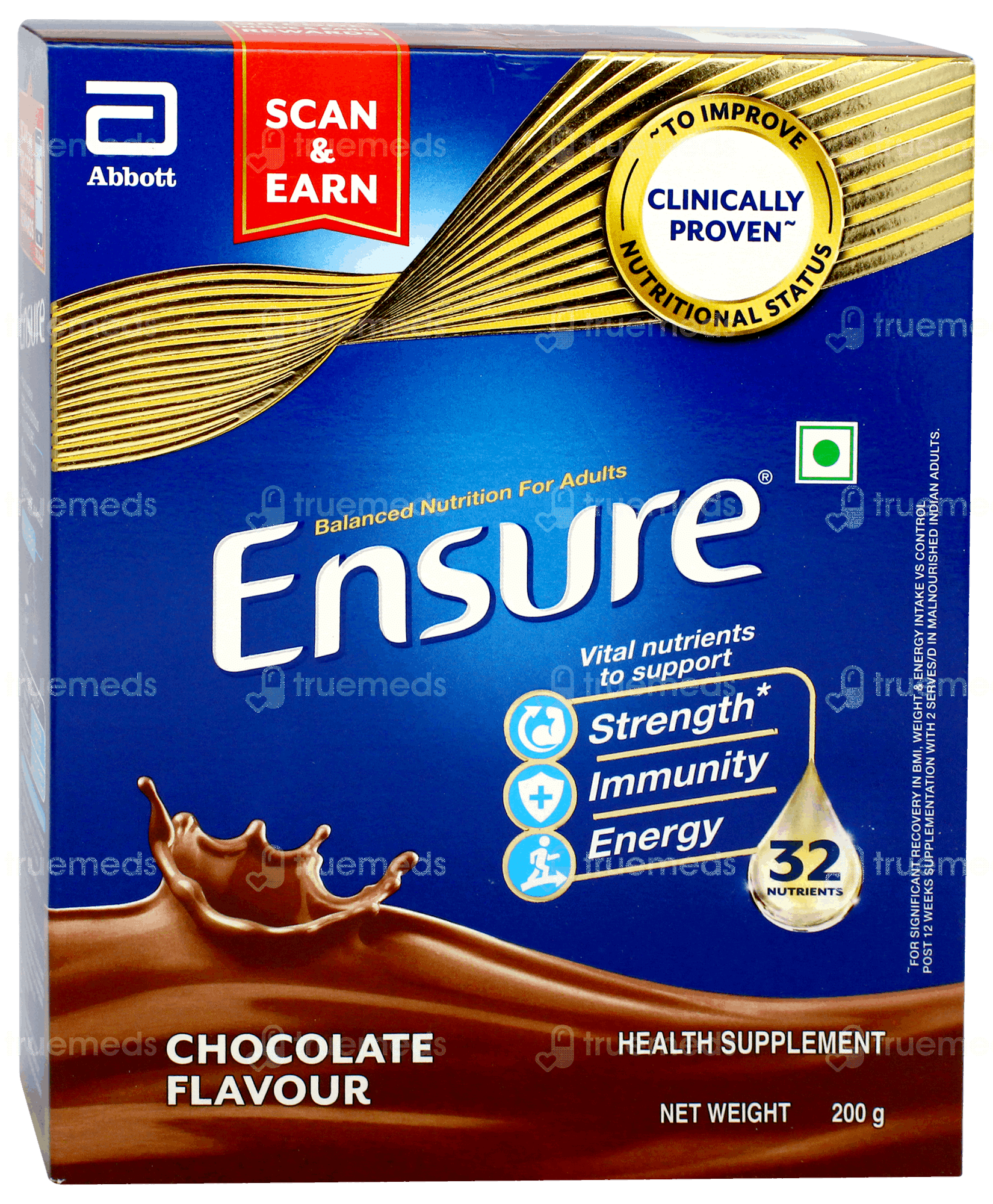 Buy Ensure Chocolate Flavour Refill Powder 200gm in Medicines | Best ...