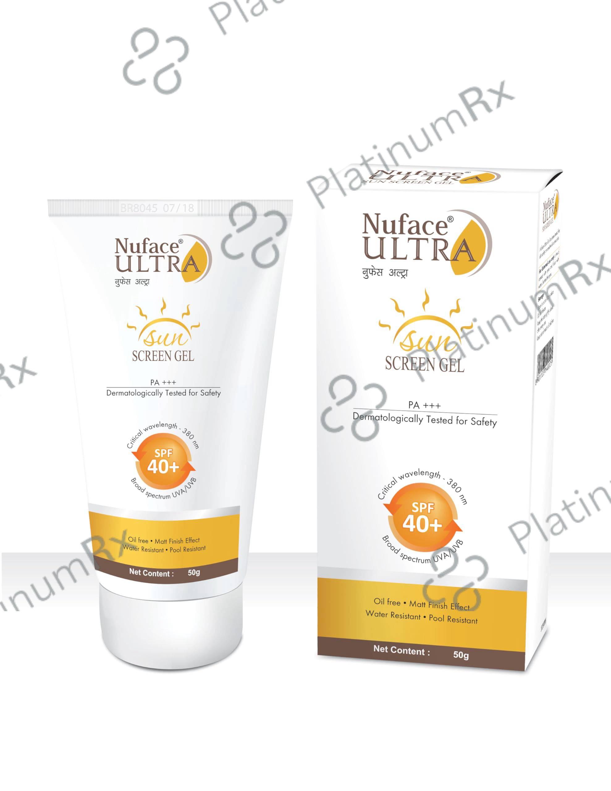 Buy Nuface Ultra Sunscreen SPF 40+ Gel 50gm in Medicines | Best Health ...