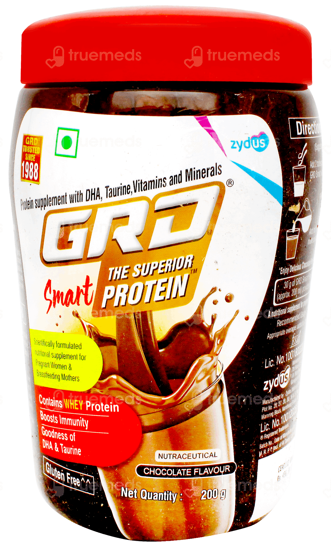 Buy Grd Smart Superior Protein Chocolate Flavour Powder 200gm in ...