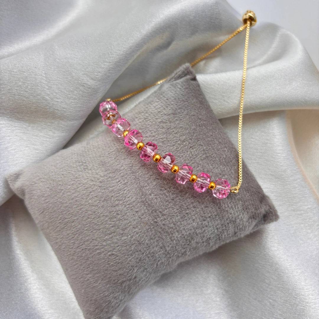 Buy Metallic Crystal Bead Bracelet – Adjustable in Accessories | Best ...