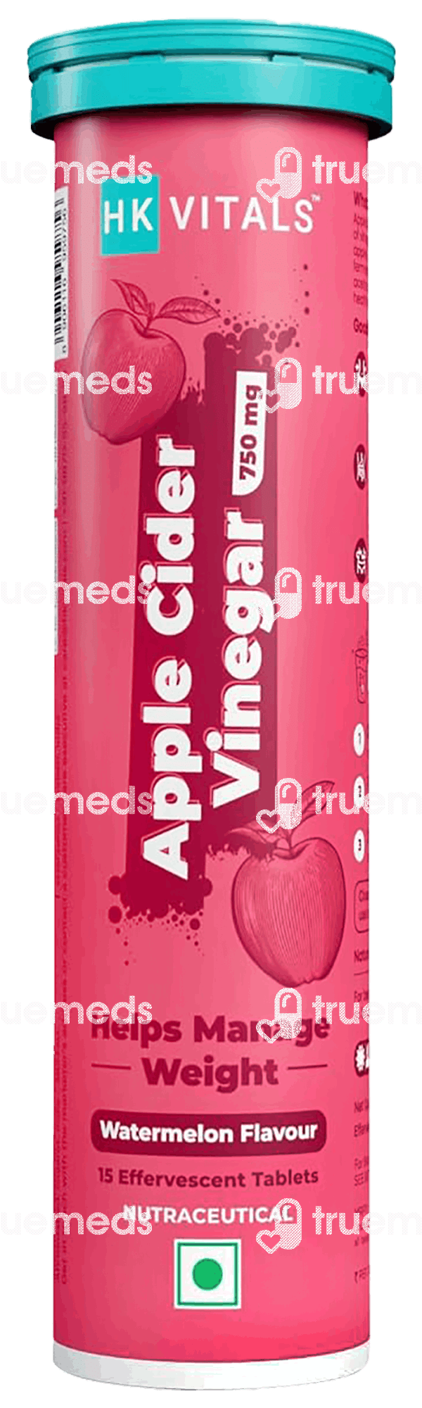 Buy Healthkart Hk Vitals Apple Cider Vinegar 750mg Watermelon Flavour ...