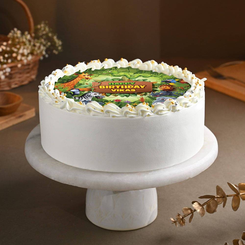 Buy Jungle Safari Birthday Cake in Cake | Best Food Product on Plumint