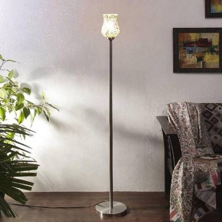 Buy Ocean Multicolour Glass Floor Lamp with Steel Steel Base in Home ...