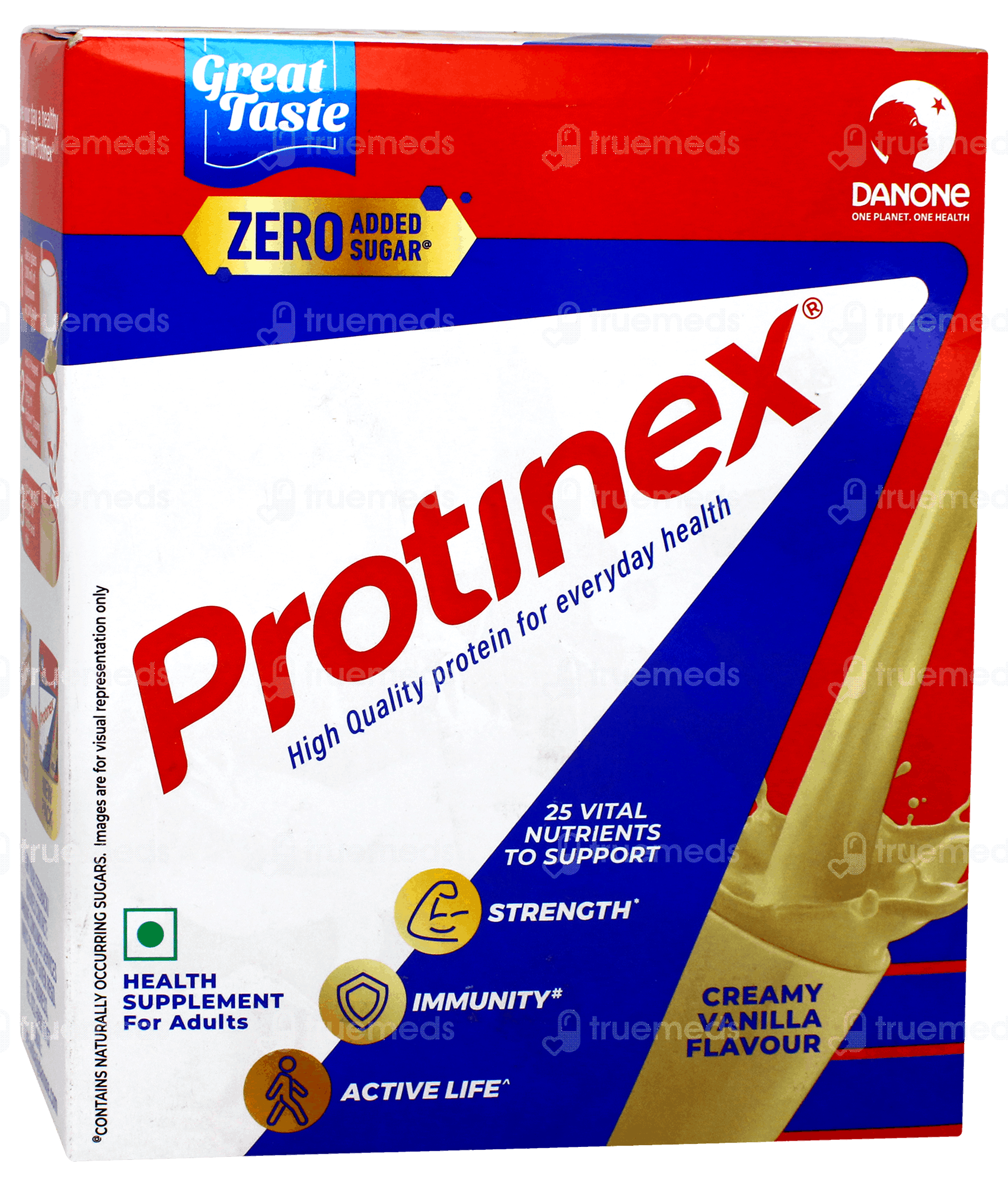Buy Protinex Creamy Vanilla Flavour Zero Added Sugar Refill Powder ...
