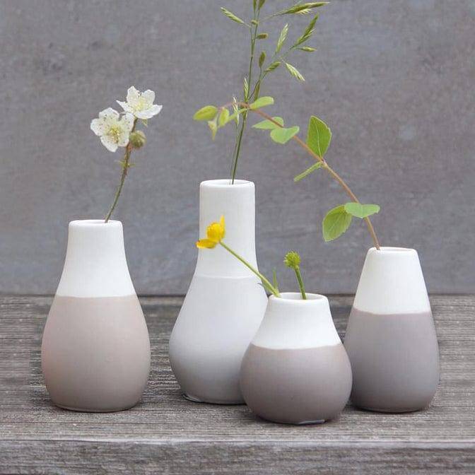 Buy Pastel Mini Vases, Set of 4 - Grey in Home Accessories | Best Home ...