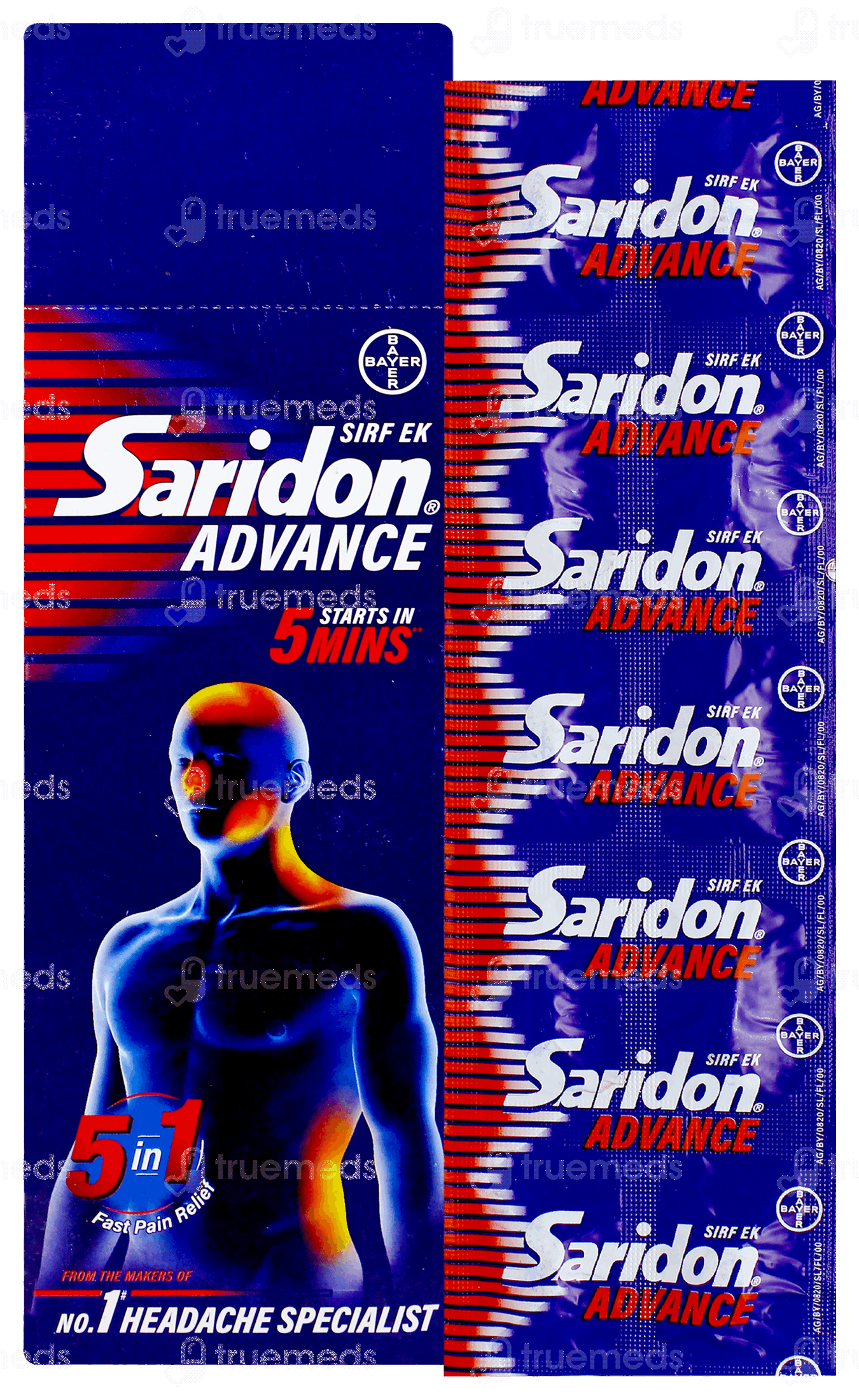 Buy Saridon Advance Tablet 10 in Medicines | Best Health & Beauty on ...