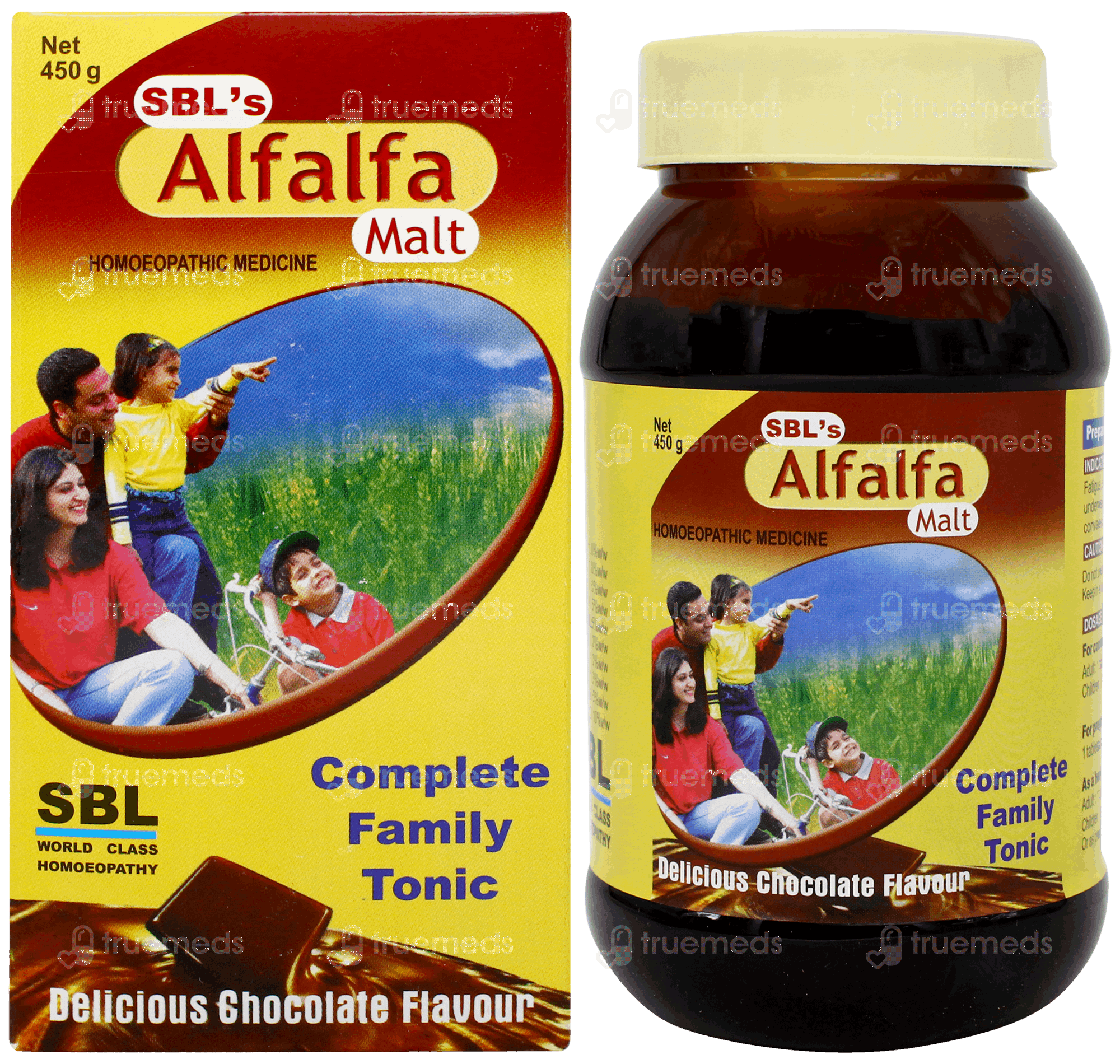Buy Sbls Alfalfa Malt Chocolate Flavour 450gm in Medicines | Best ...