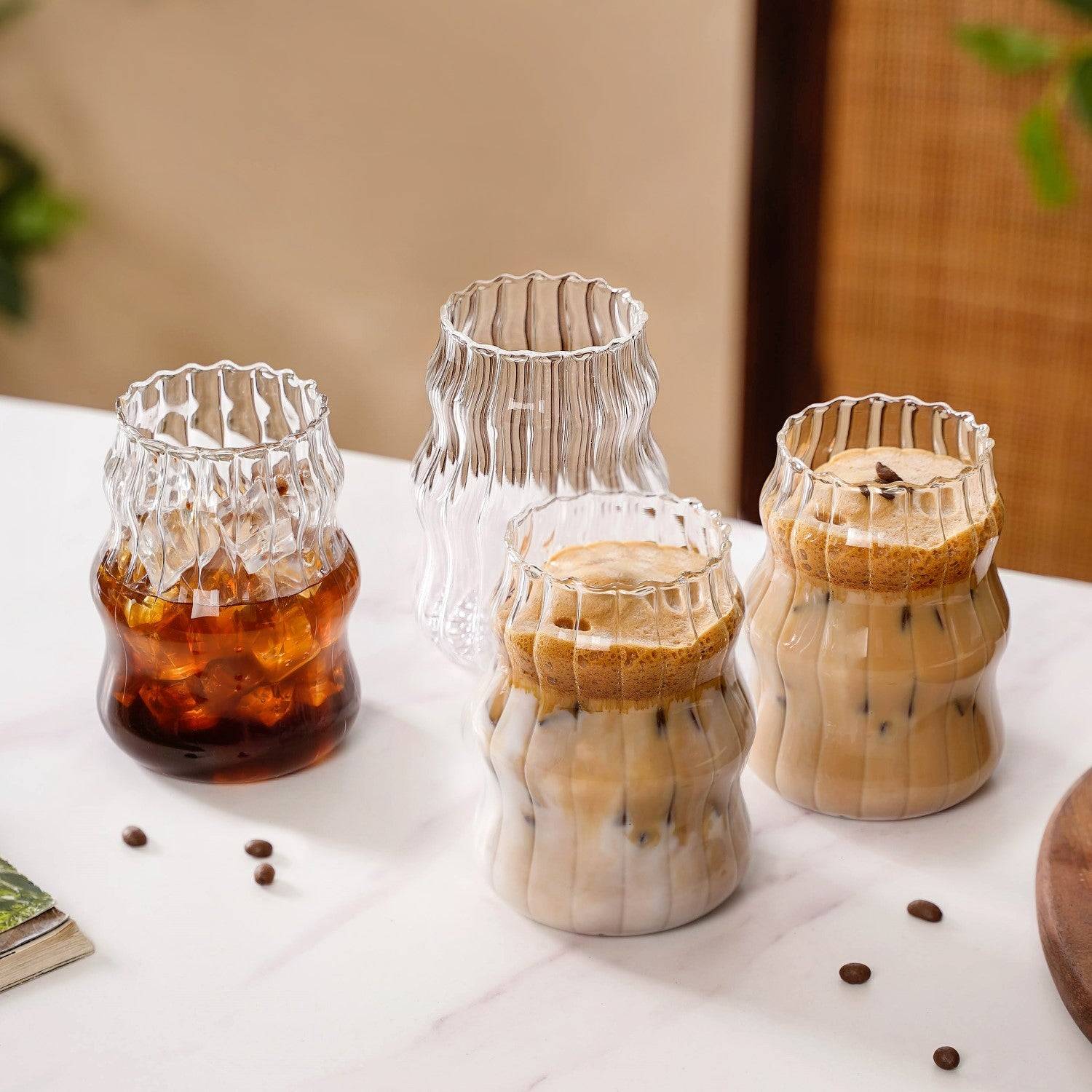 Buy Glass Coffee Glasses Set Of 4 550ml in Kitchen Accessories | Best ...